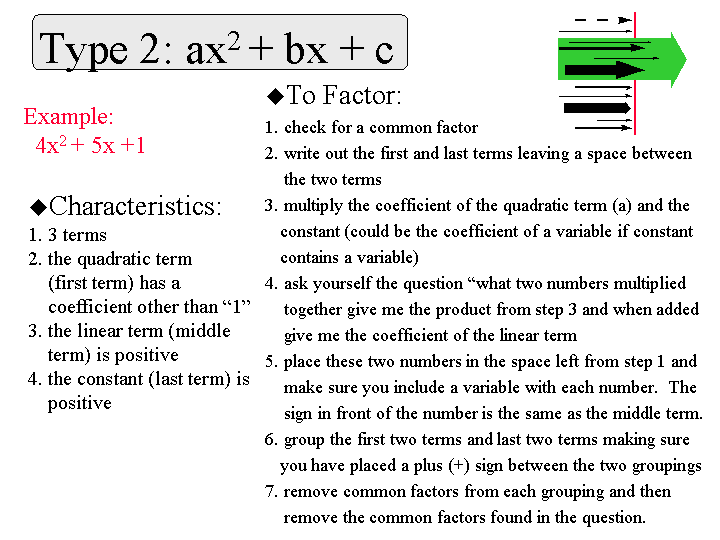 Trinomials